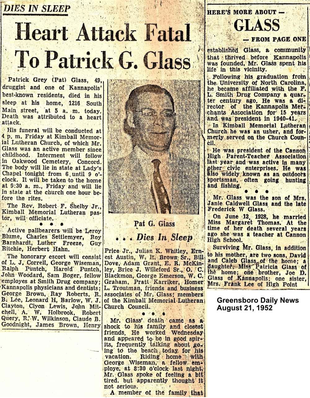 Patrick Grey Glass | The Peter Glass Family